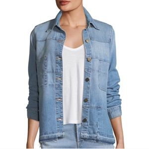 Frame Denim | Jackets & Coats | Frame Le Patchwork Denim Jacket | Poshmark